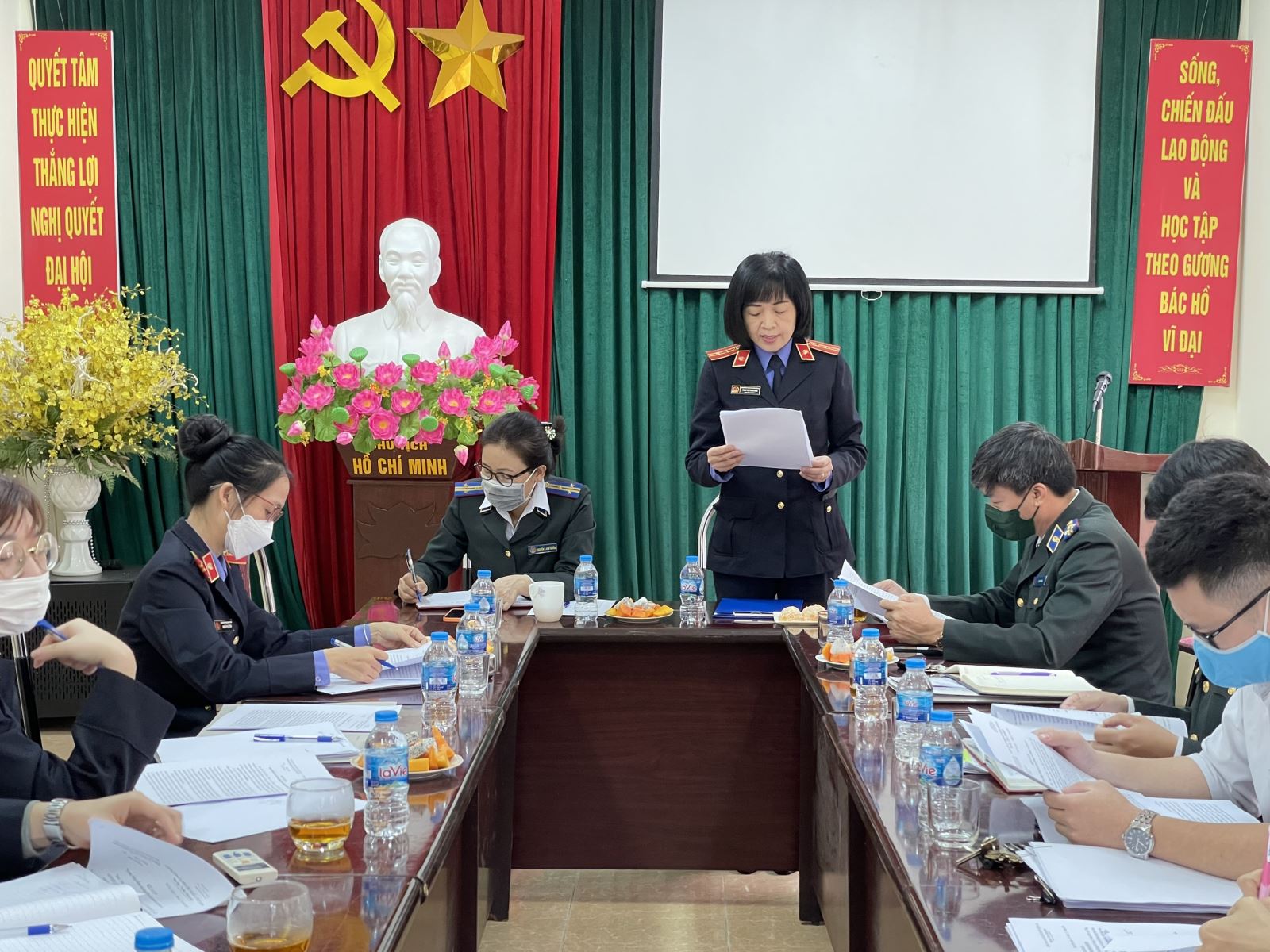 Viện KSND quận Nam Từ Liêm công bố kết luận trực tiếp kiểm sát tại Chi cục thi hành án dân sự